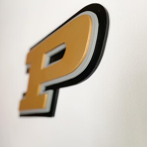 Purdue Logo Wall Decor, Custom College Logo, Gift for Purdue Fan, Rec ...
