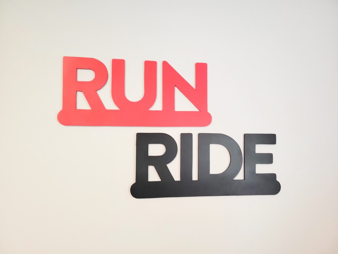 Home Gym Wall Decor Run Sign Gift for Runner Workout Room - Etsy