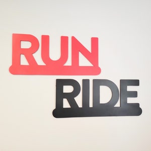 Home Gym Wall Decor Run Sign, Gift for Runner, Workout Room Decor - Etsy