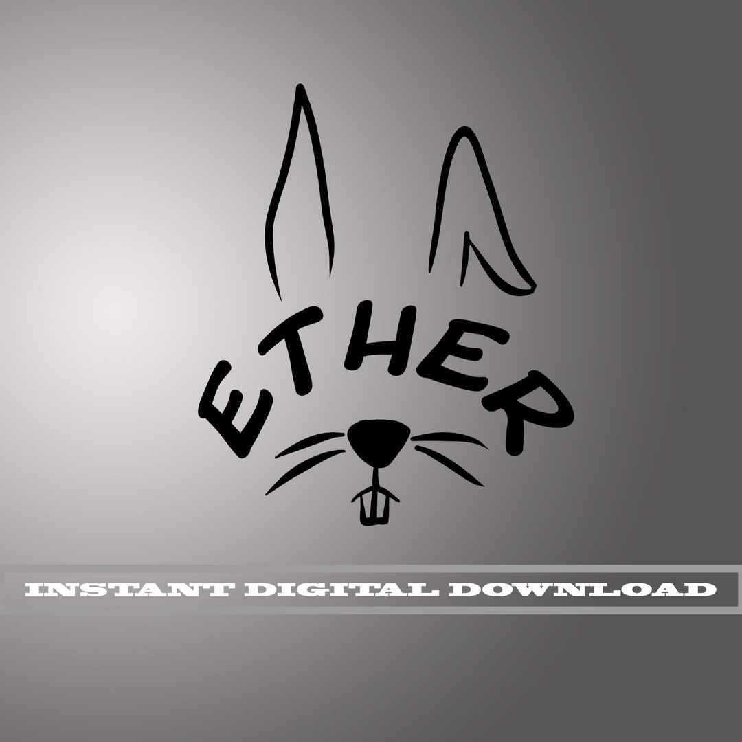 ETHER BUNNY Svg Digital Download - Etsy