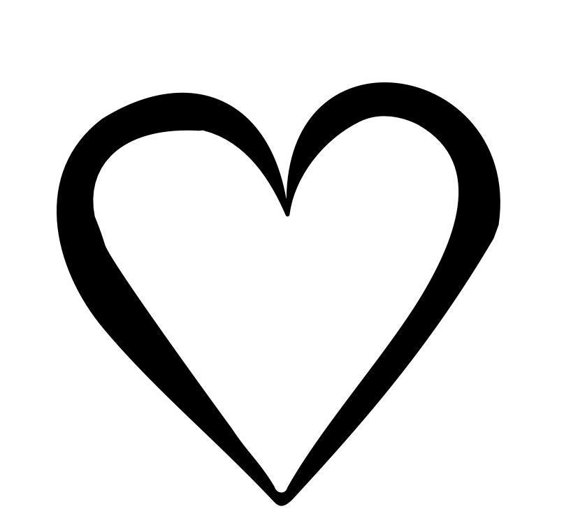 Simple Heart Svg Digital Download - Etsy