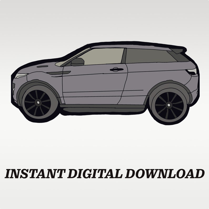 Range Rover Evoque Png File - Etsy