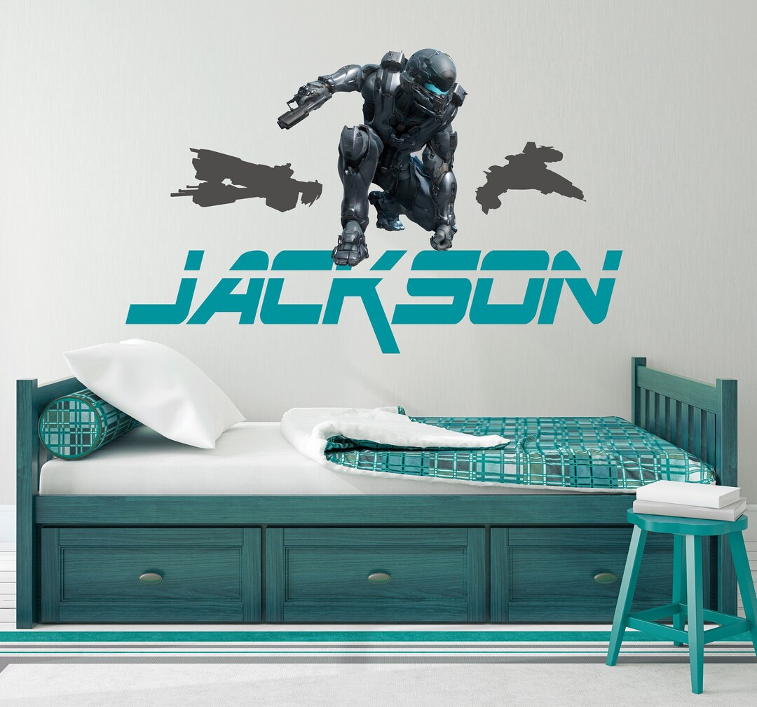 Custom Soldier Gamer Name Wall Decal, Personalized Soldier Name Vinyl ...