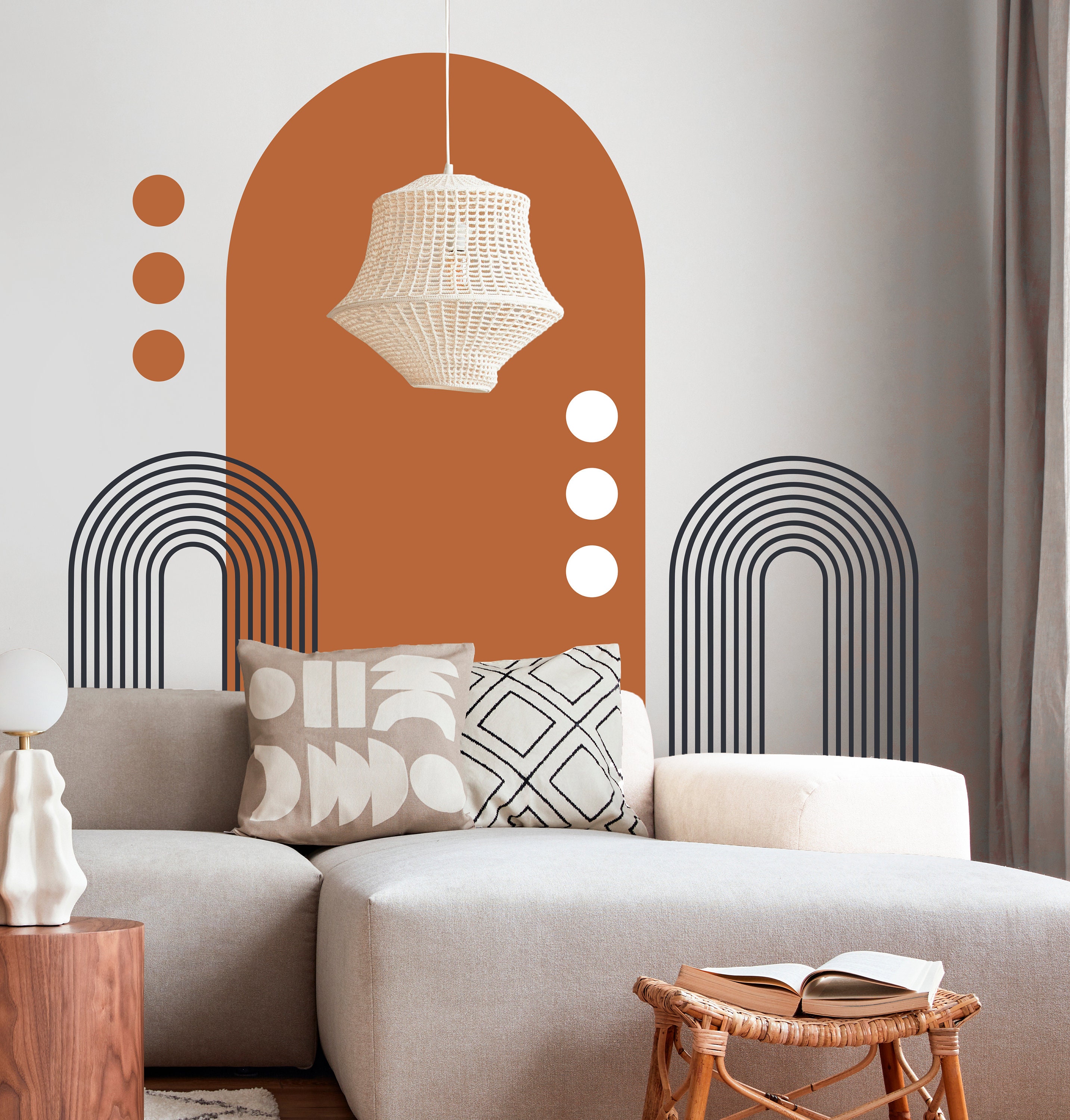 Abstract Wall Decal Living Room Vinyl Wall Decal Family Room - Etsy