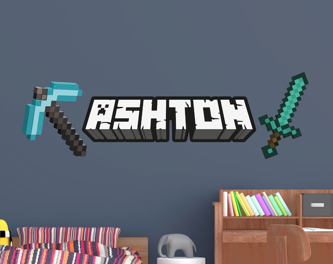 Minecraft Logo Decal Sticker Laptop Decal Laptop Sticker - Etsy