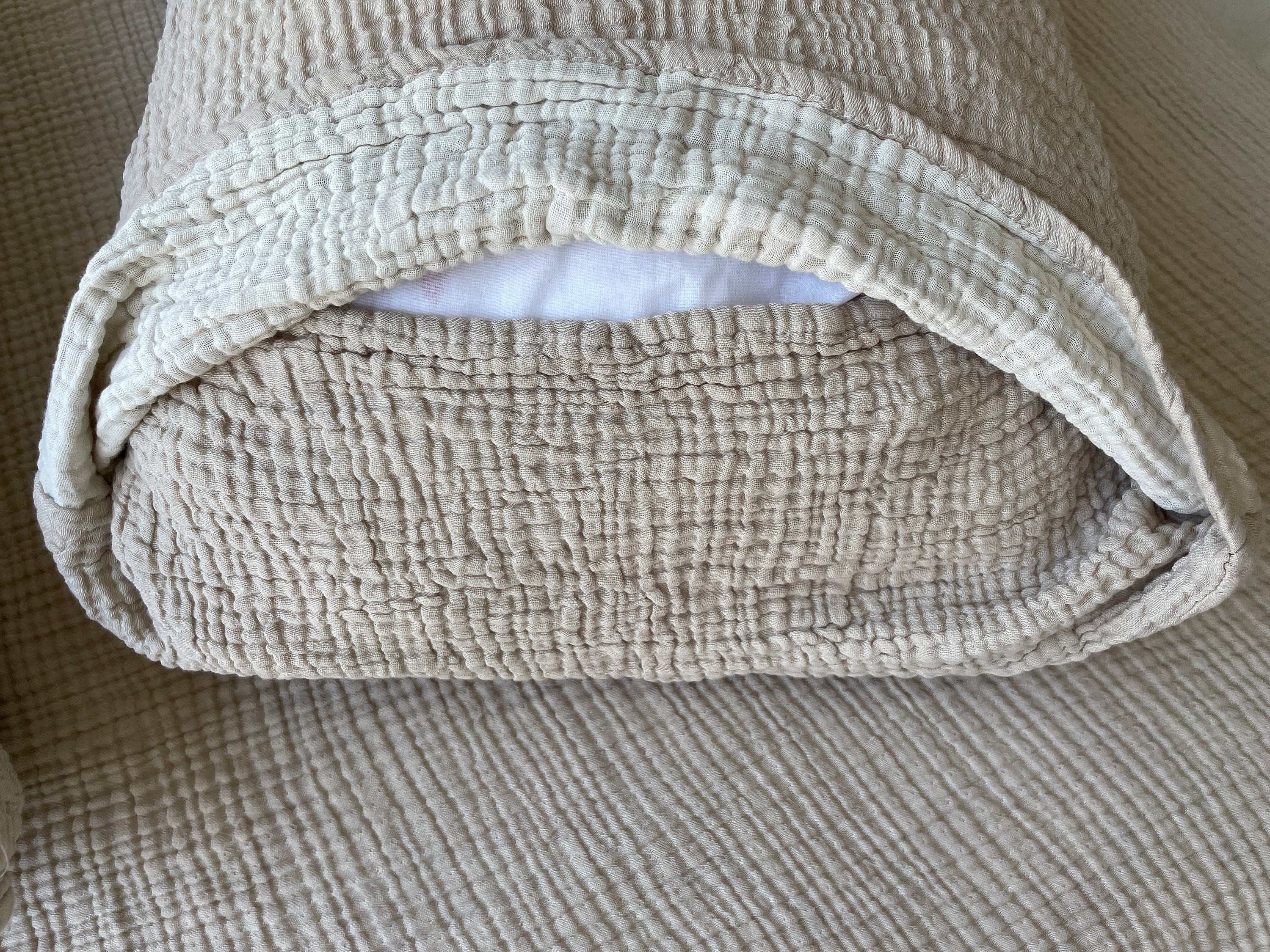 100% Cotton Muslin Bedspread 4 Layers Throw Blanket Extra - Etsy