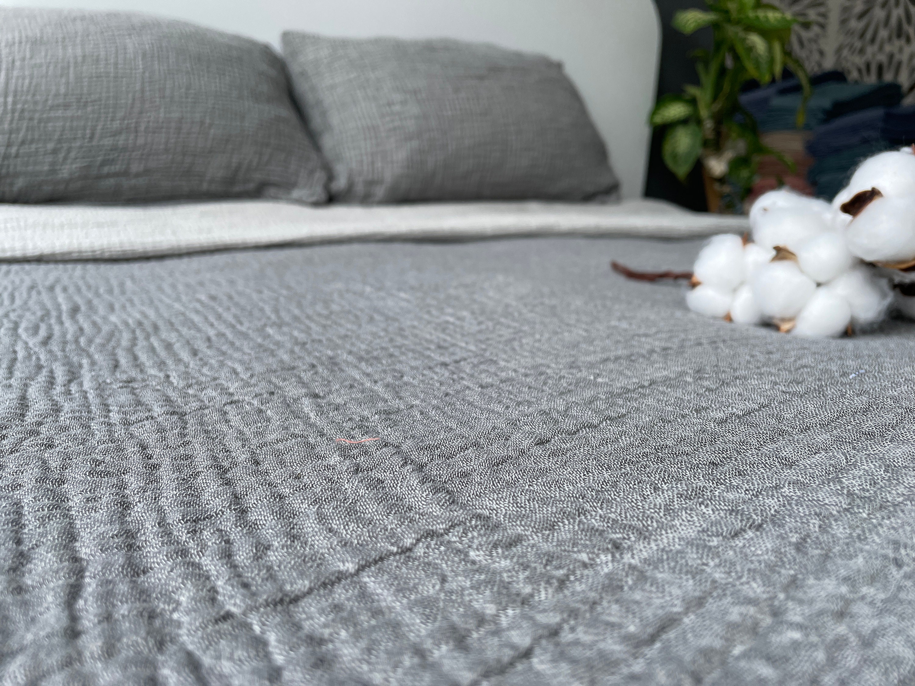 100% Cotton Muslin Bedspread 4 Layers Throw Blanket Extra - Etsy