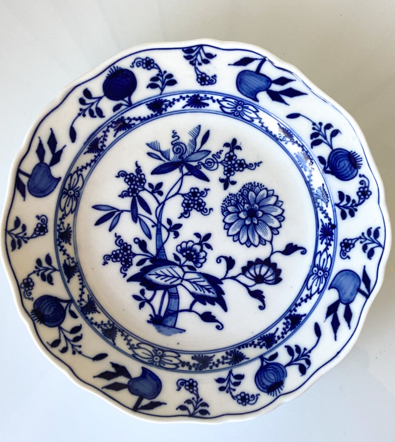 Meissen Classic Blue Onion Pattern Zwiebelmuster Dessert Porcelain Set ...