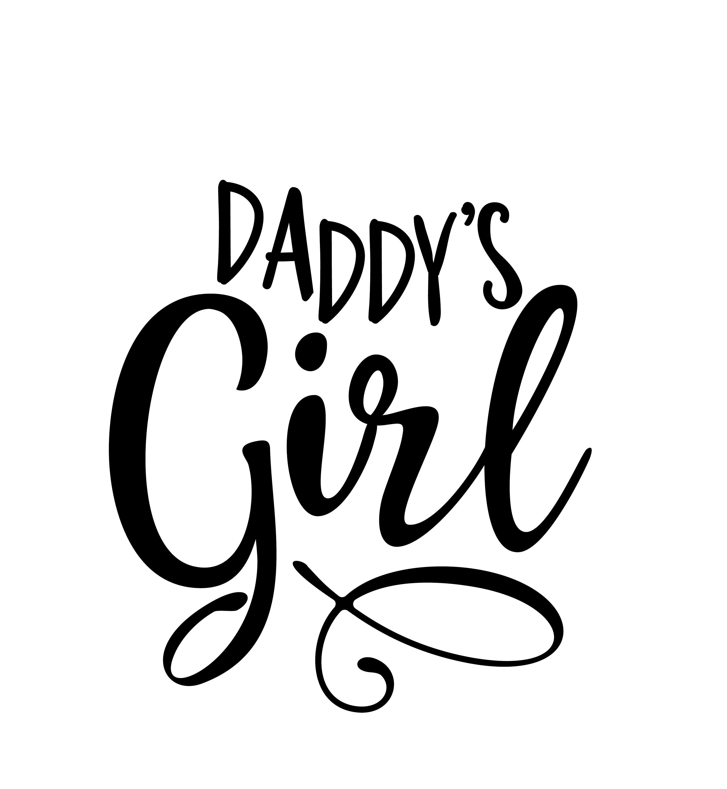 Daddys Girl Svg Instant Download Svg Png Eps Dxf Pdf Digital