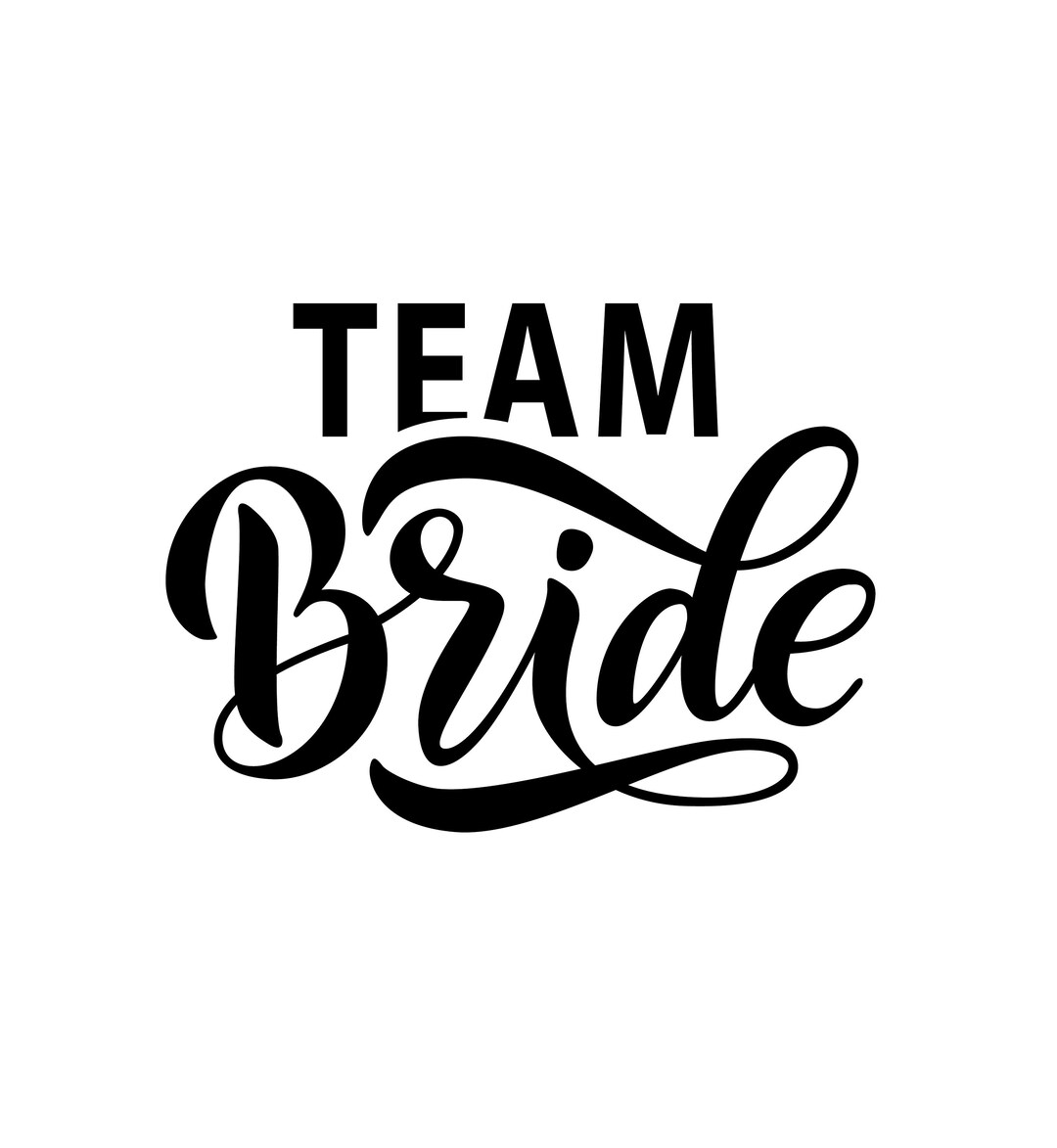 Bachelorette Team Bride SVG Instant Download SVG, PNG, Eps, Dxf, Pdf ...