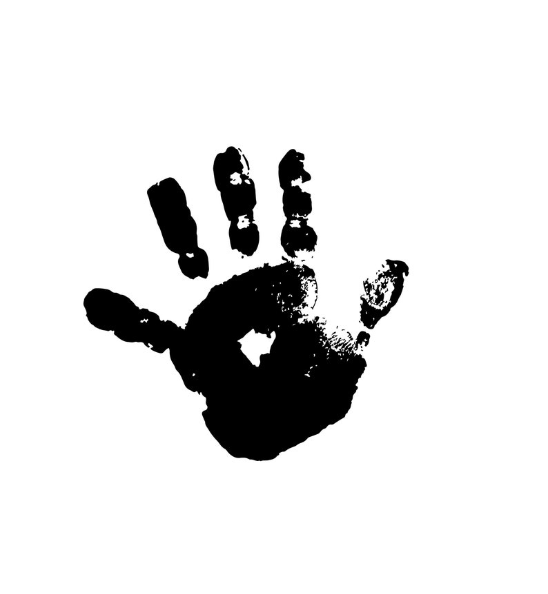 Baby Hand Print SVG Instant Download SVG, PNG, Eps, Dxf, Pdf Digital ...
