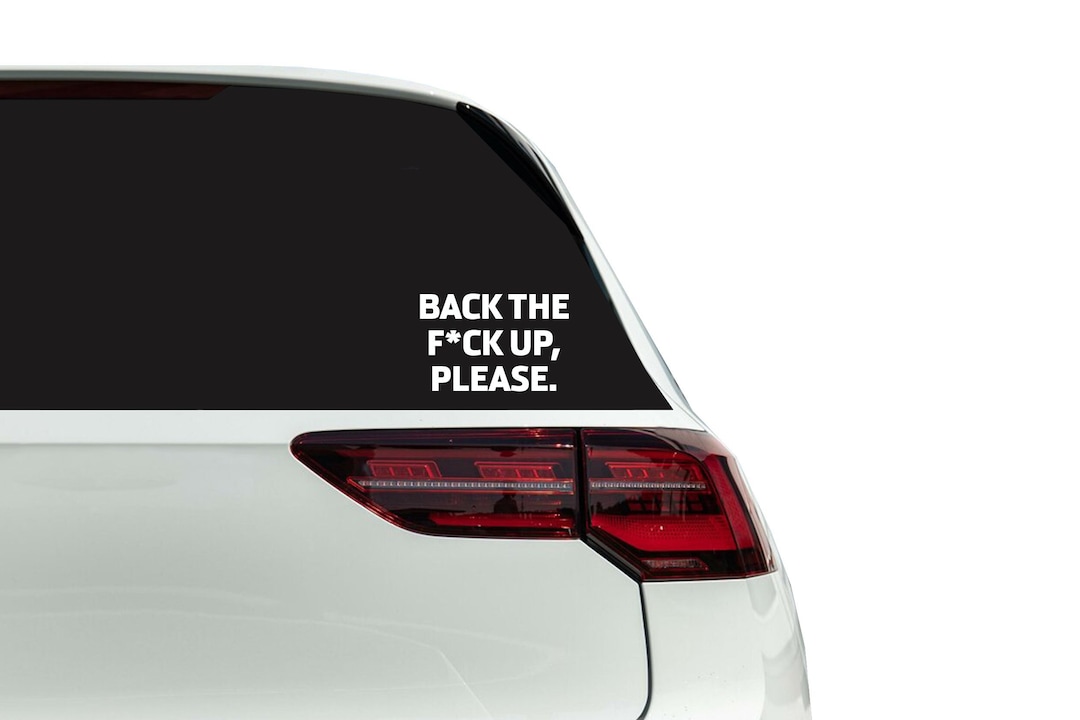 Back up Car Sticker SVG Instant Download SVG, PNG, Eps, Pdf Digital ...