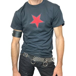 Women's Red Denim Punk Rib Cage Vest - Etsy