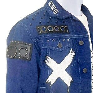 Royal Blue Punk Rock Battle Jacket the Forsaken - Etsy