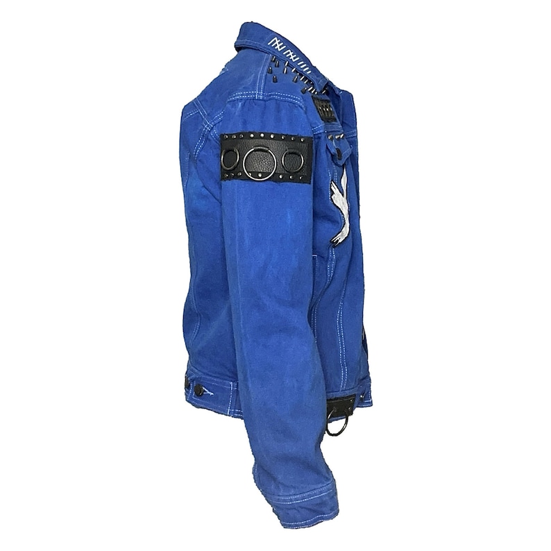 Royal Blue Punk Rock Battle Jacket the Forsaken - Etsy