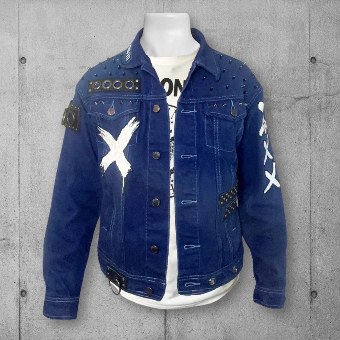 Royal Blue Punk Rock Battle Jacket (the Forsaken) - Etsy