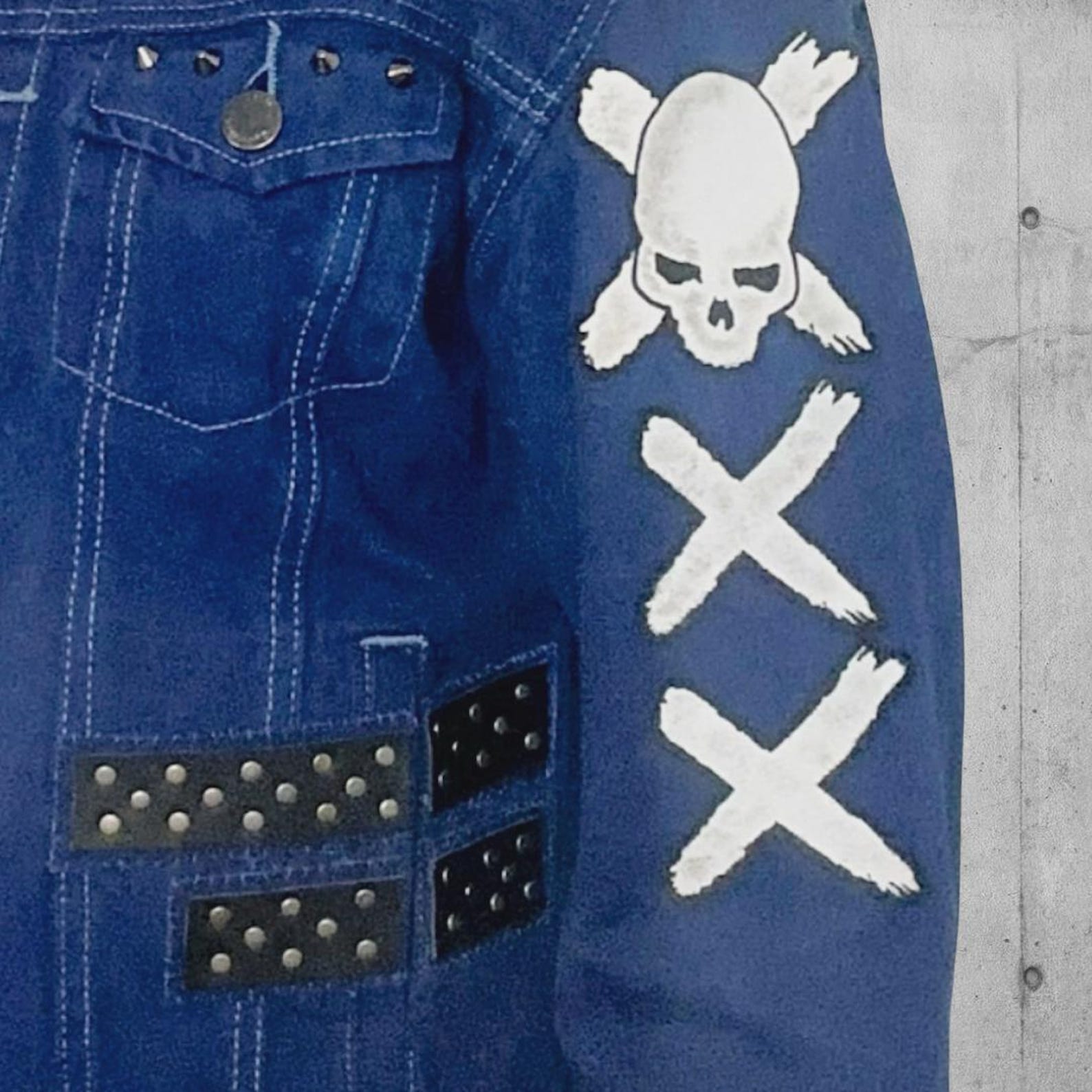 Royal Blue Punk Rock Battle Jacket (the Forsaken) - Etsy