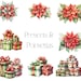 Christmas Clipart Bundle Classic Christmas Colors Christmas Clipart ...