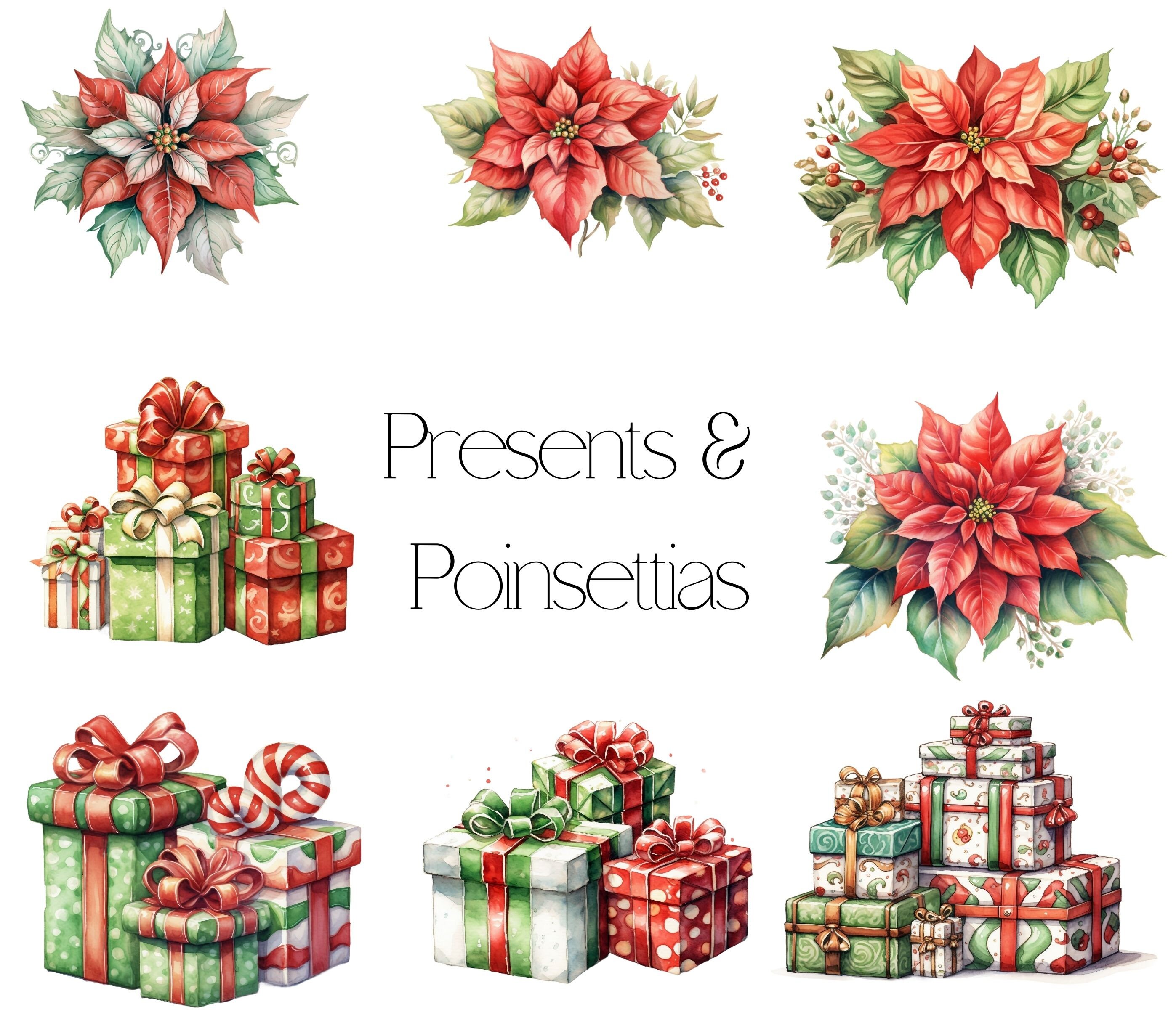 Christmas Clipart Bundle Classic Christmas Colors Christmas Clipart ...