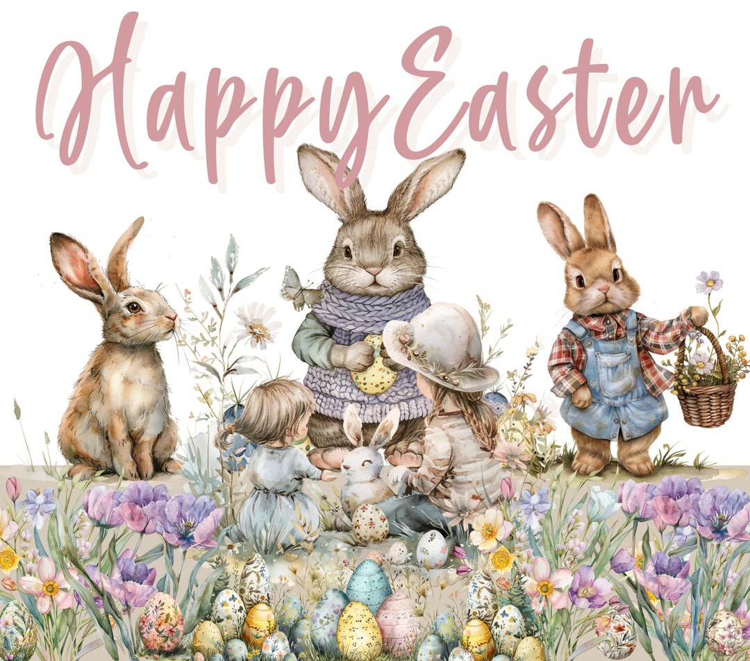 Easter Bundle Design, Easter PNG Design, Easter Eggs PNG Design - Etsy