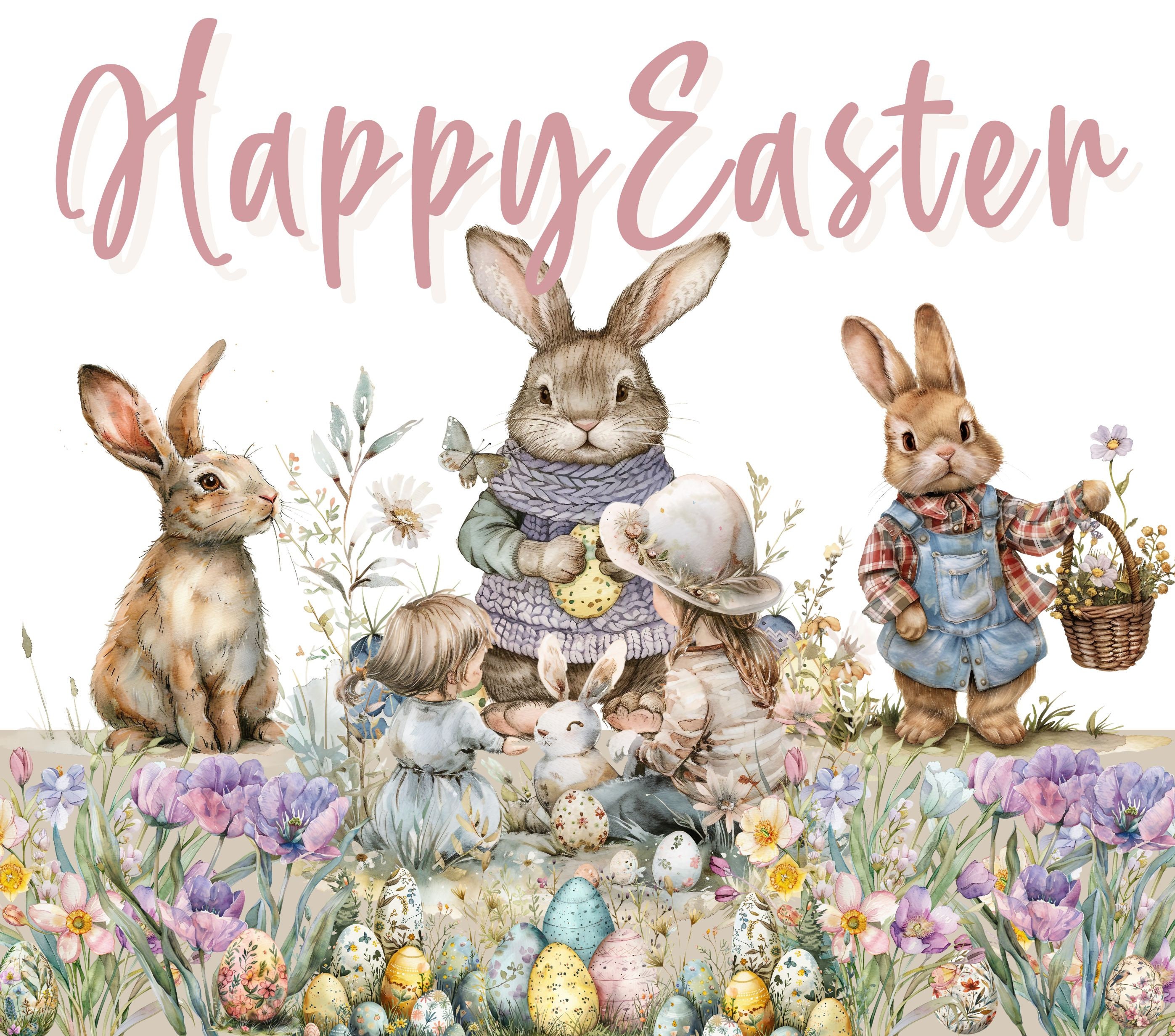 Easter Bundle Design, Easter PNG Design, Easter Eggs PNG Design - Etsy