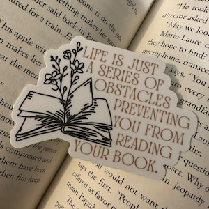 Book Reader Book Lover Vinyl Sticker - Etsy