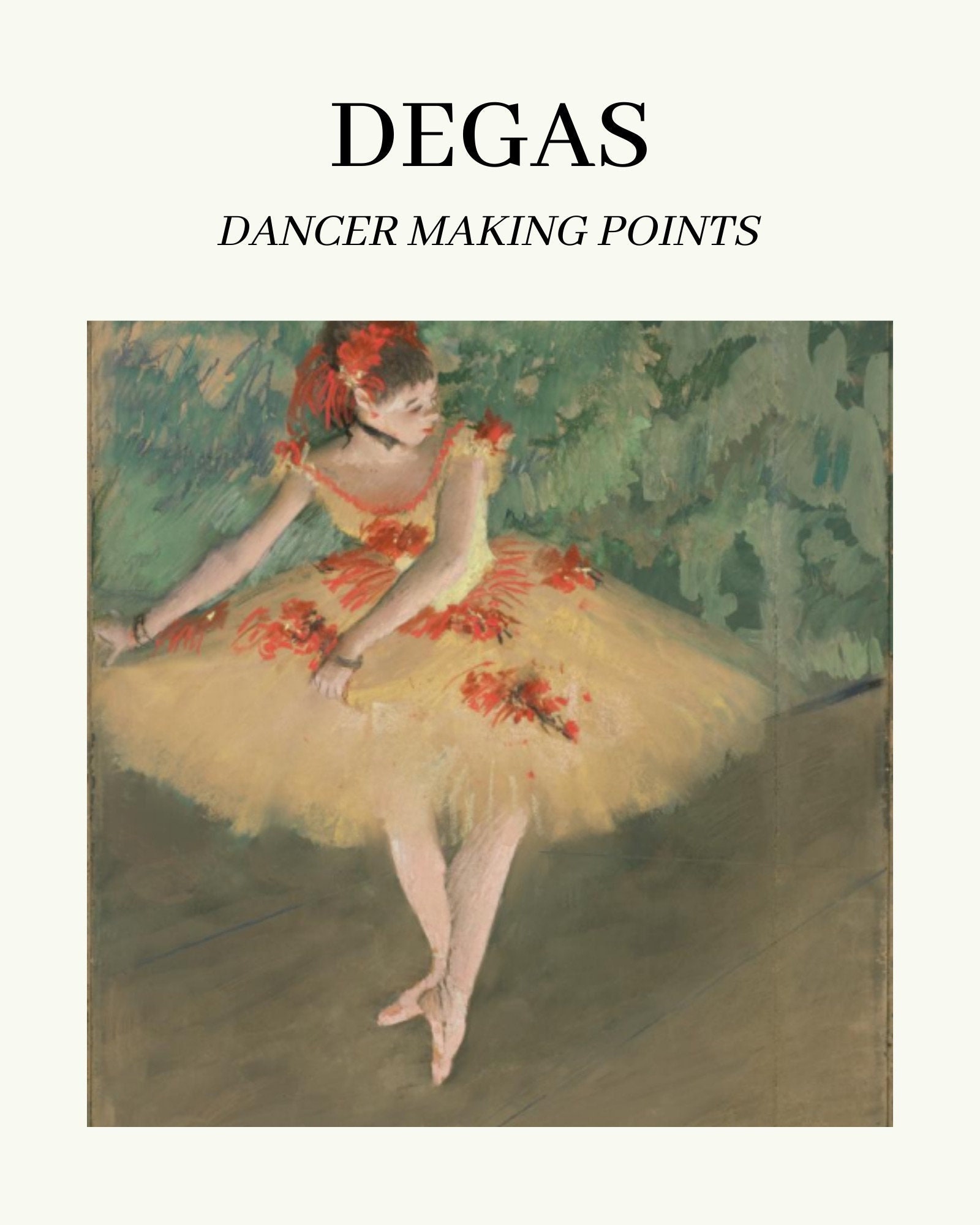 Edgar Degas, Dancer Making Points - Etsy