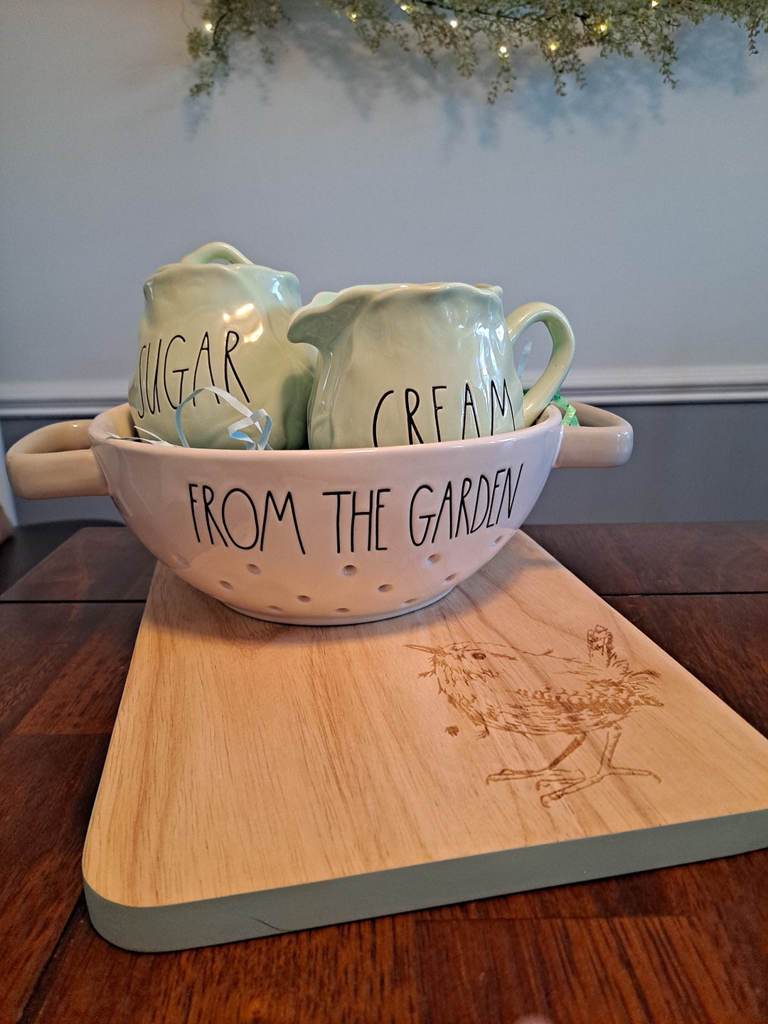 Rae Dunn Sugar and Cream Spring Set - Etsy