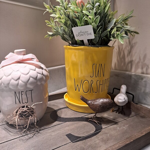 Rae Dunn Planters - Etsy