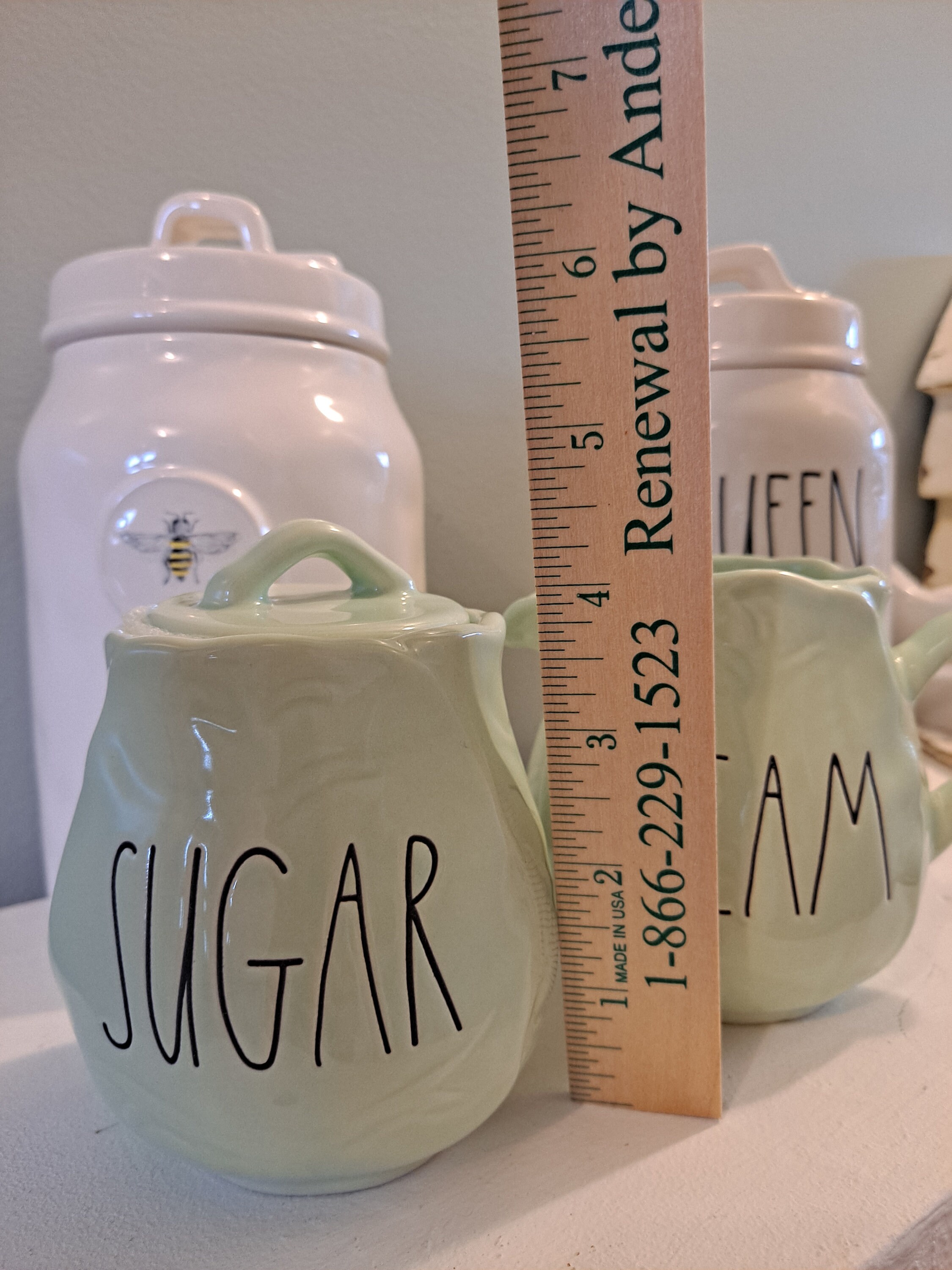 Rae Dunn Sugar and Cream Spring Set - Etsy