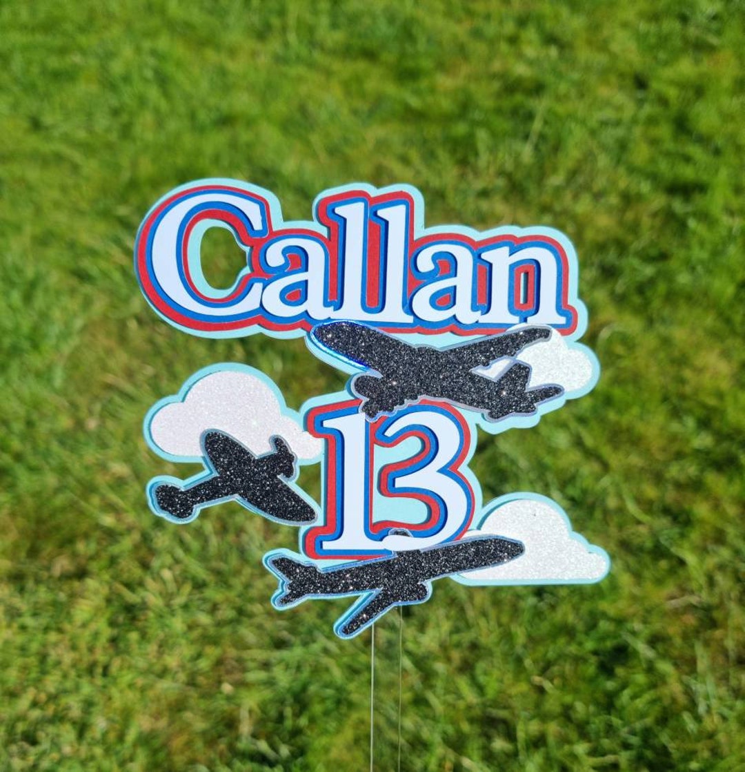 Aeroplane Layered Flying Planes Birthday Cake Topper - Etsy