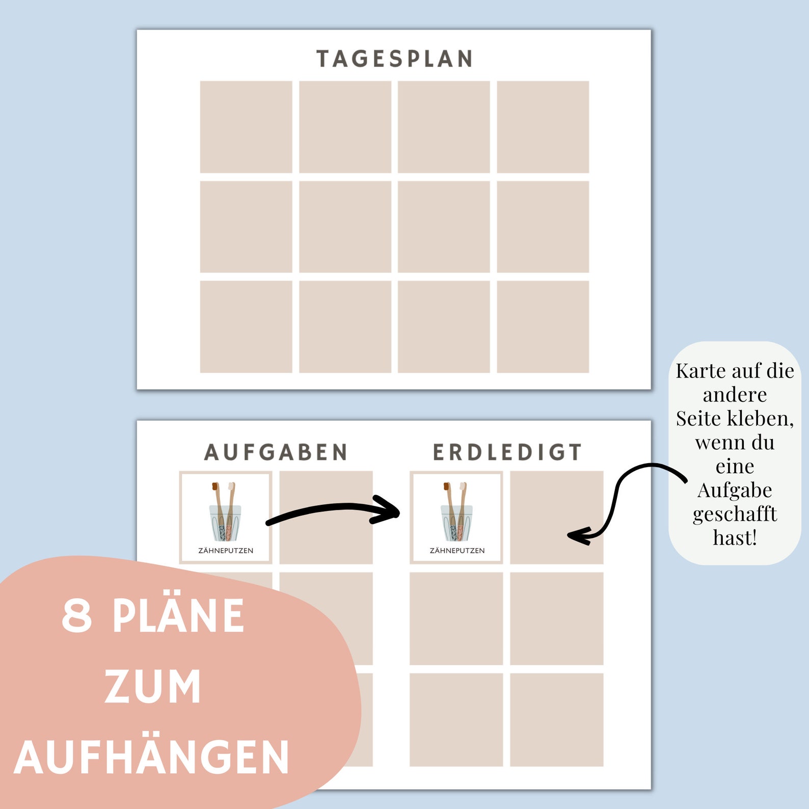 Tagesplan Kind Routine Karten Wochenplan Kinder Struktur - Etsy Schweiz