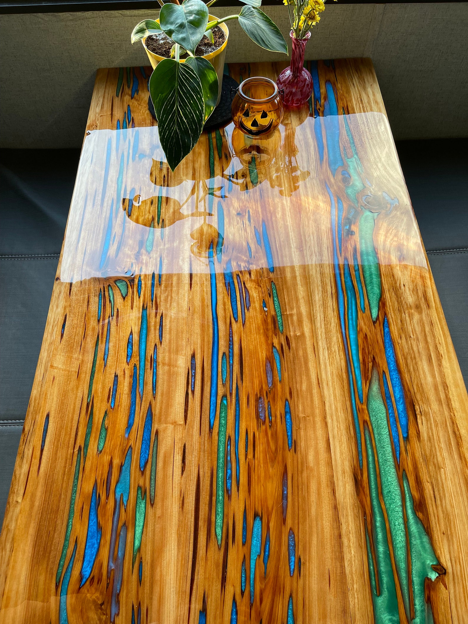 Epoxy Resin Live Edge Custom Camper Table Top - Etsy