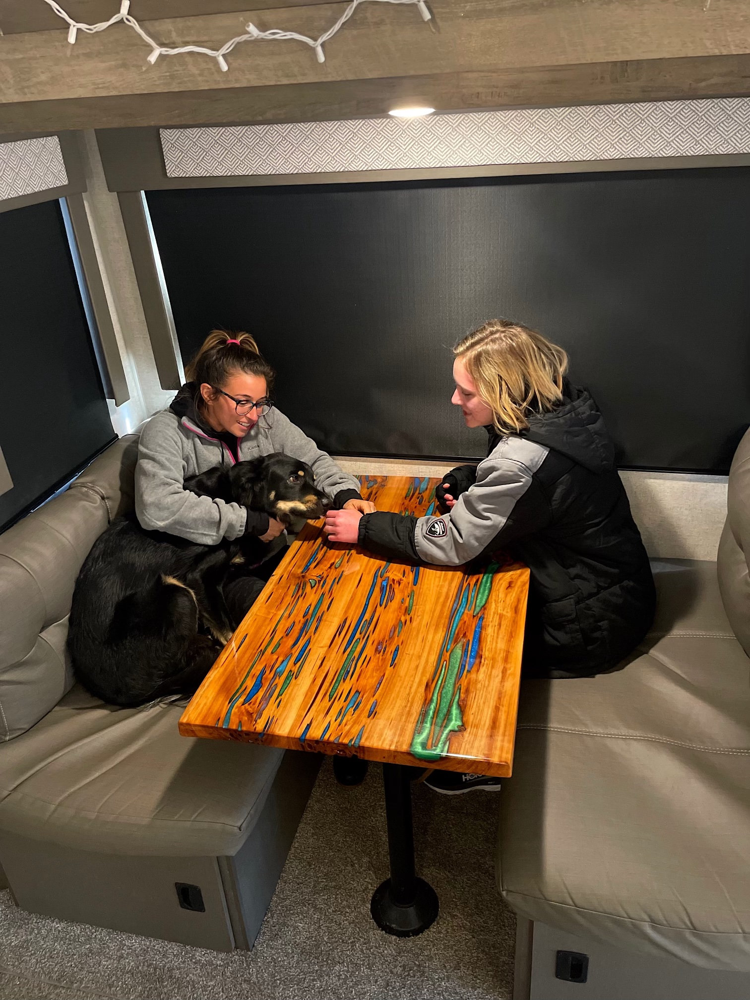 Epoxy Resin Live Edge Custom Camper Table Top - Etsy