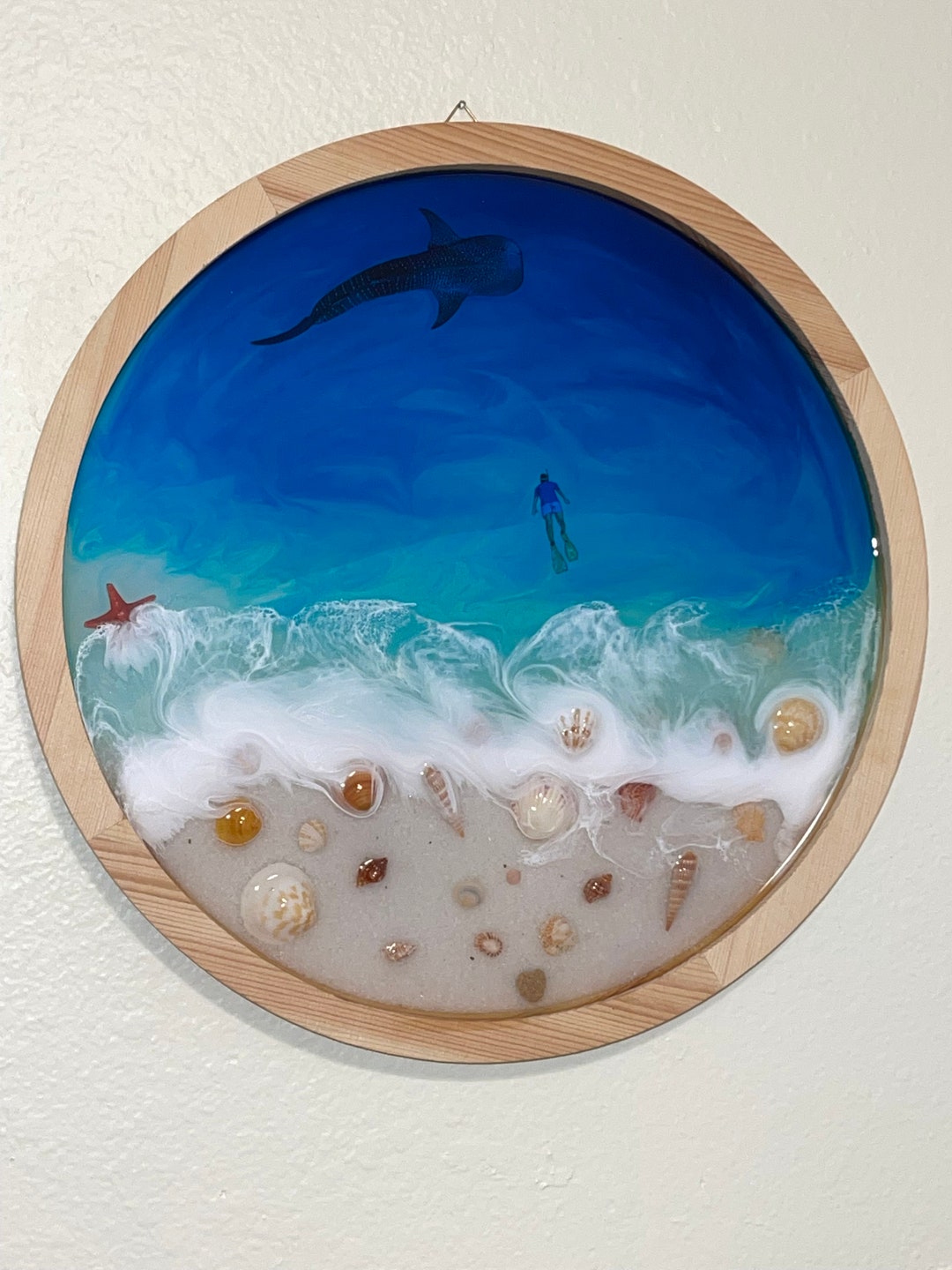 Epoxy Beach Scene- Epoxy Waves- Resin Art- Resin Beach Scene- Free ...