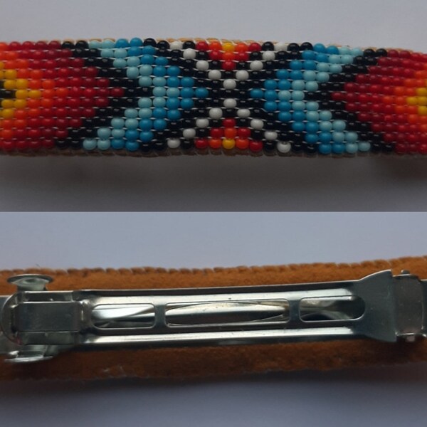 Beaded Hair Barrette - Etsy