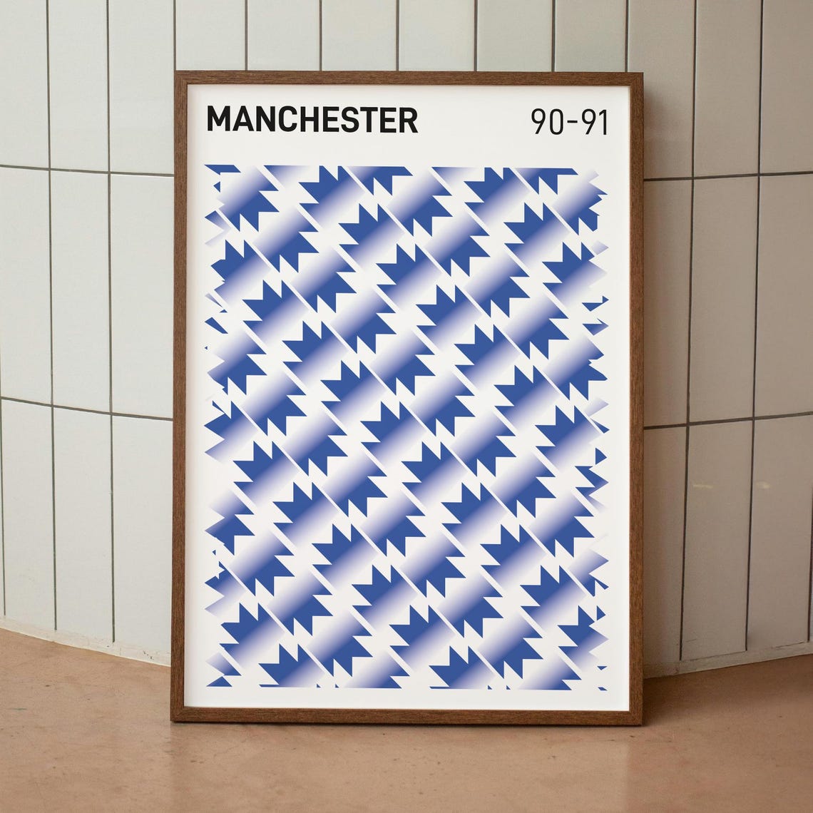 Manchester Utd 90/91 Away Swatch Print - Poster Print - Gallery Print ...