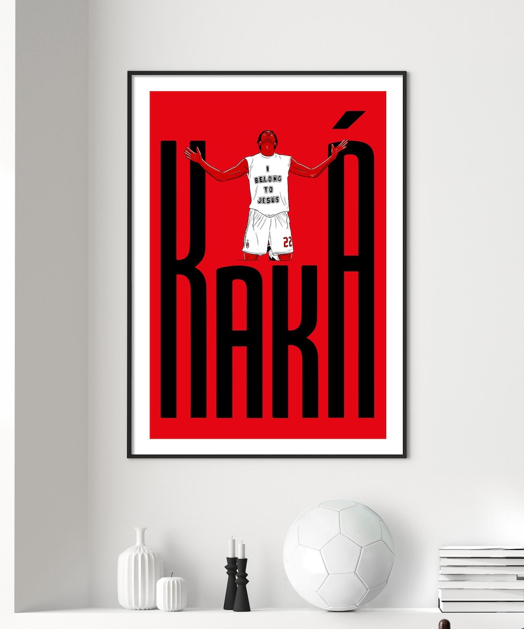 Kaka AC Milan Illustration: Football Club Gallery Print (digital Print ...