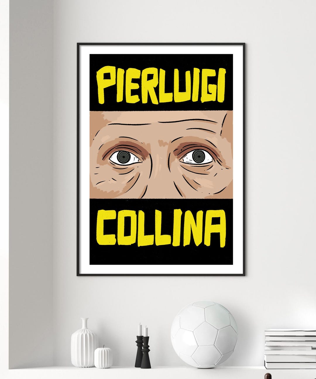 Pierluigi Collina Illustration: Football Art Gallery Print (digital ...