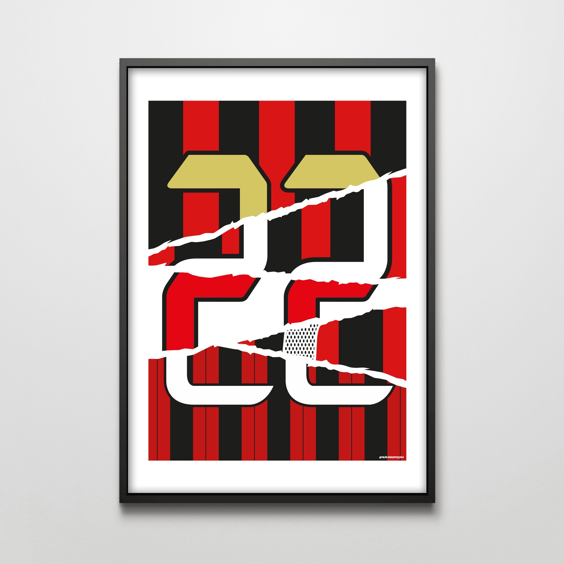 Kaka AC Milan No.22 50x70cm - Poster Print - Gallery Print - Football ...