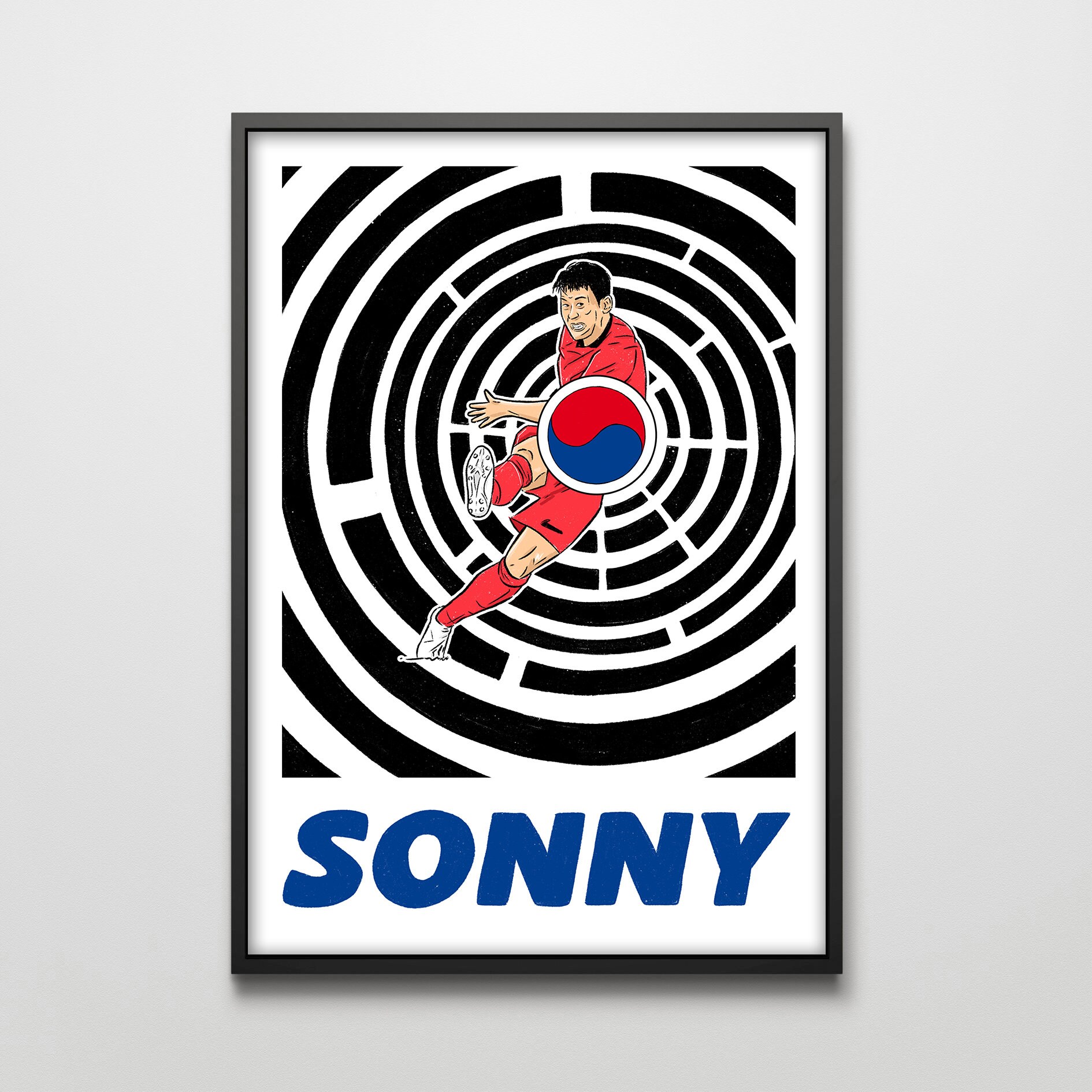 Son Heung-min South Korea A3 29.7 Cm X 42 Cm- Poster Print - Gallery ...