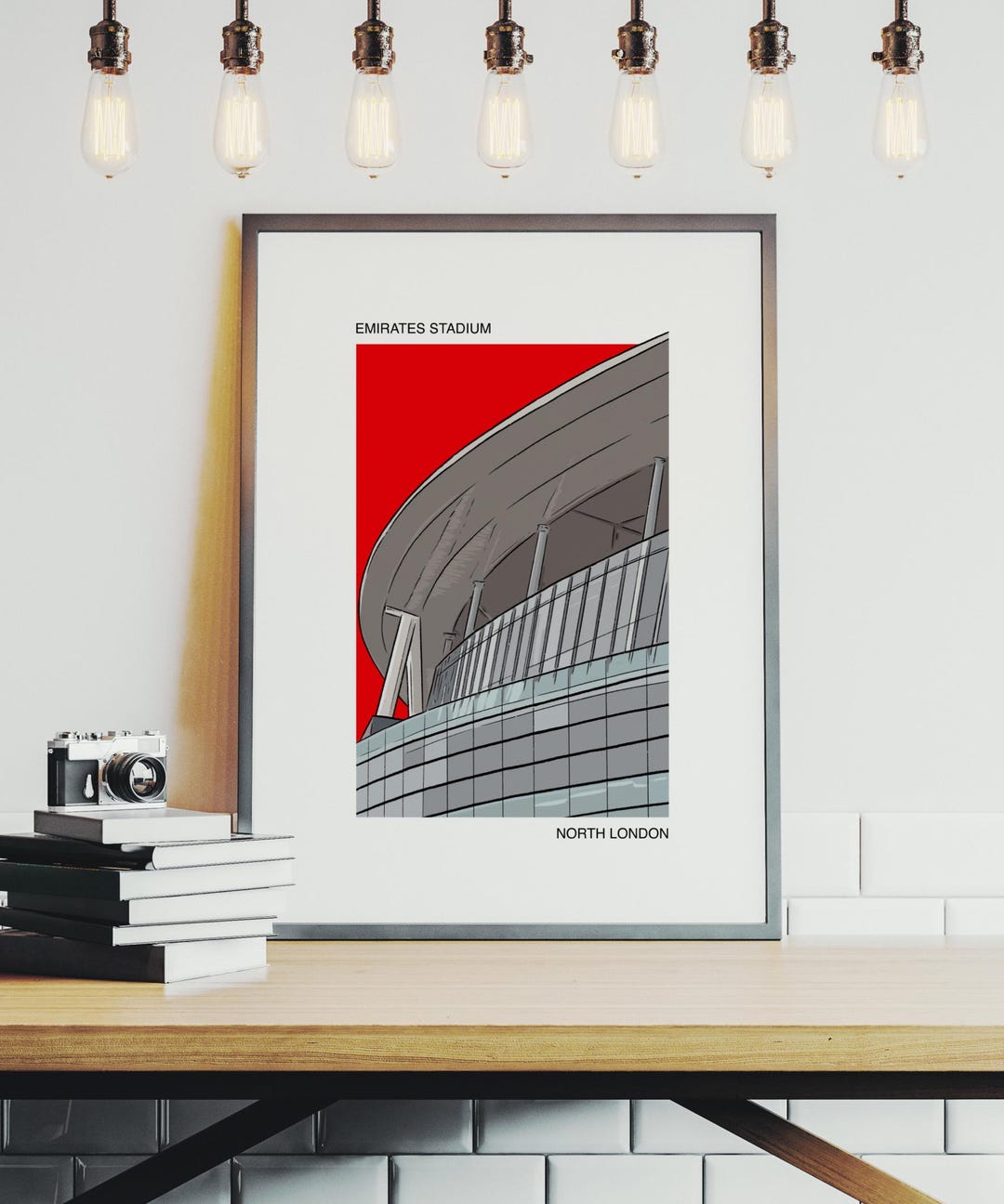 Emirates Stadium Art Poster: Arsenal, North London - Giclée Print - Etsy