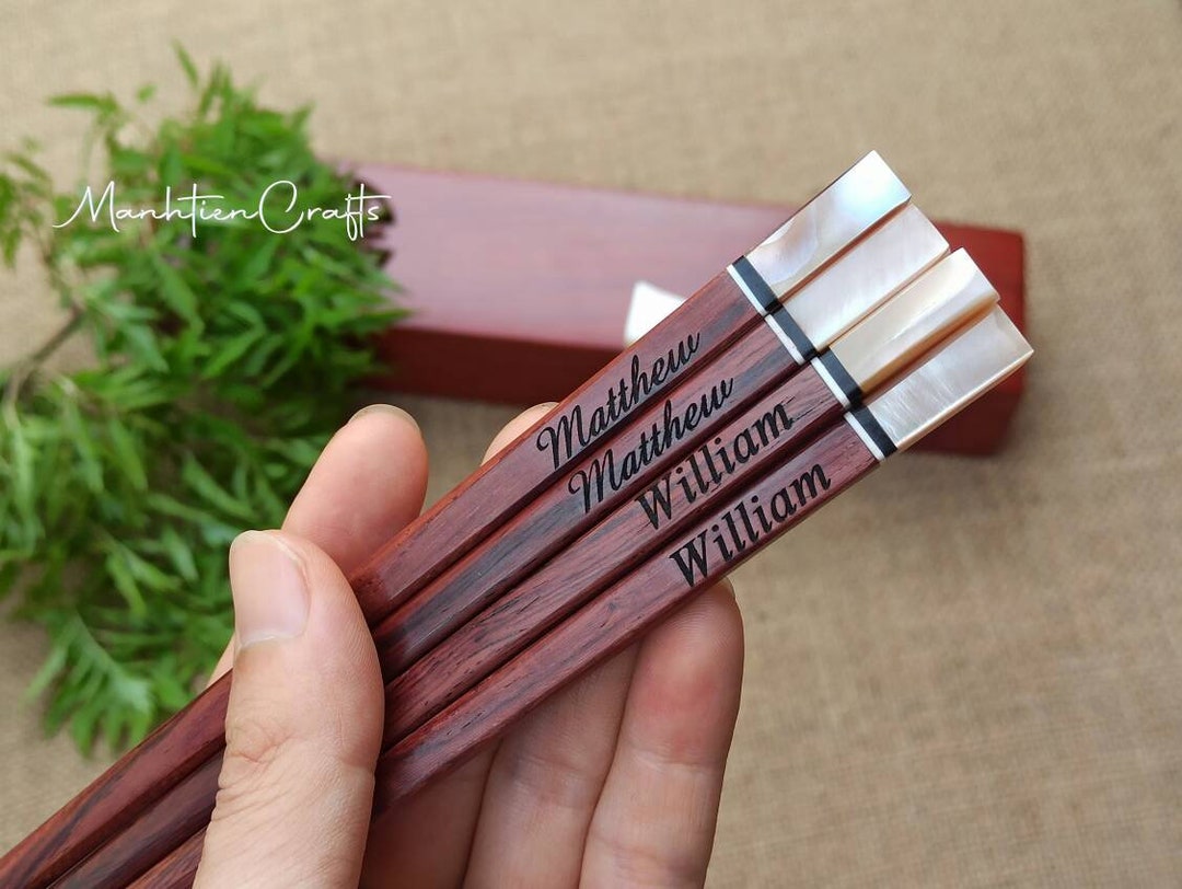 Custom Engraved Chopsticks Personalized Christmas Gifts With Chopstick ...