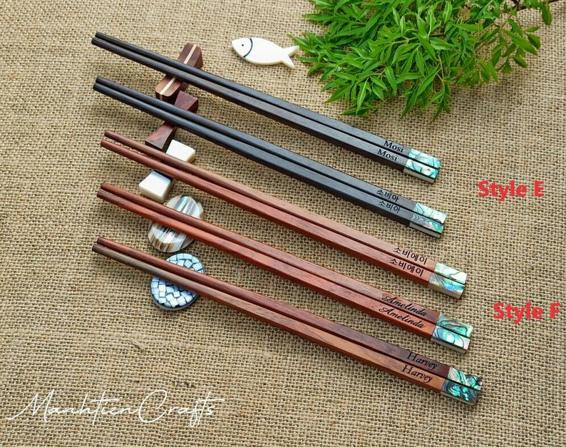 Personalized Engraved Chopsticks Set Christmas Gifts With - Etsy