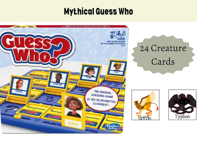 Ancient Greek Mythology Guess Who Cards (classic Edition) - Etsy Canada