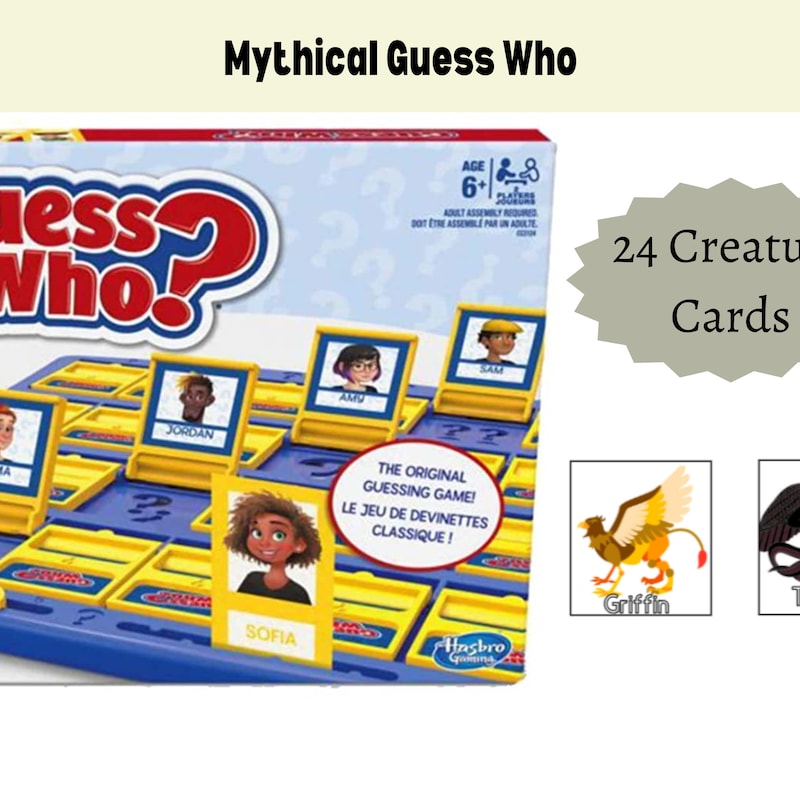 Guess Who Cards - Etsy