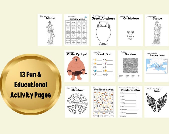 Greece I Spy Printable Games. 5 Different Sheets Easier to Harder ...