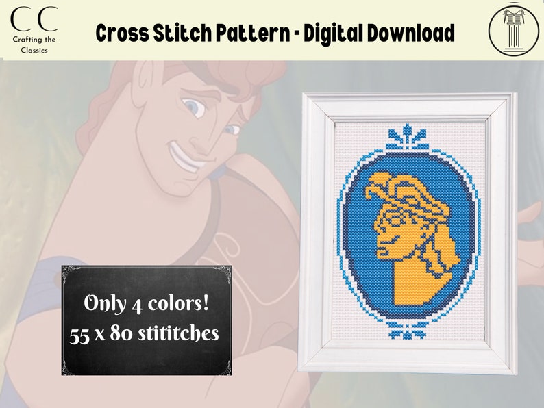 Hercules Cross Stitch Pattern - Etsy