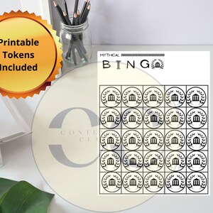 Greek Mythology Bingo, Printable Instant Download, 30 Cards - Etsy