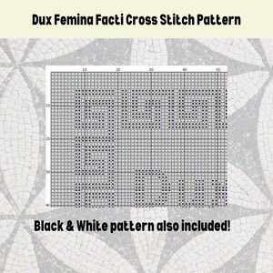 Dux Femina Facti Cross Stitch Pattern Digital Download | Roman Cross ...
